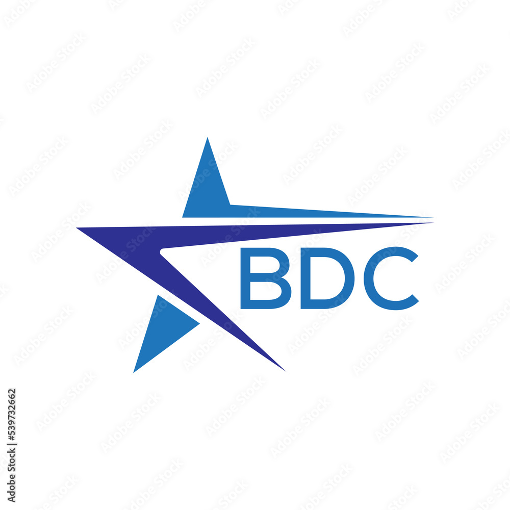 BDC letter logo. BDC blue image on white background. BDC Monogram logo ...