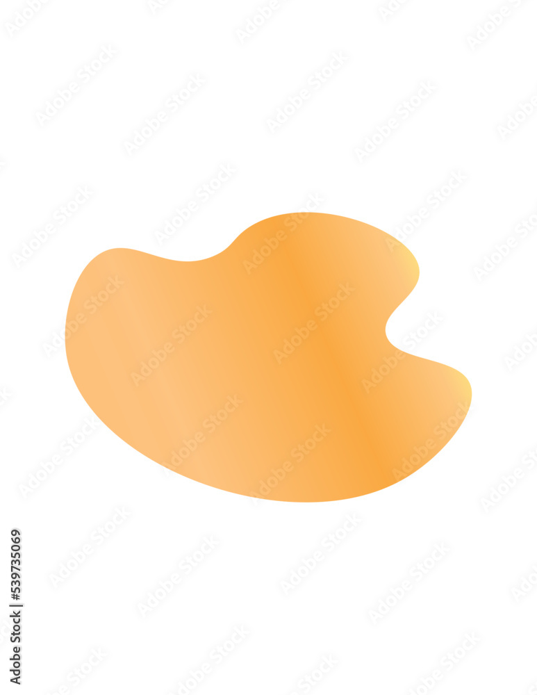 simple blob yellow gradient Stock Vector | Adobe Stock