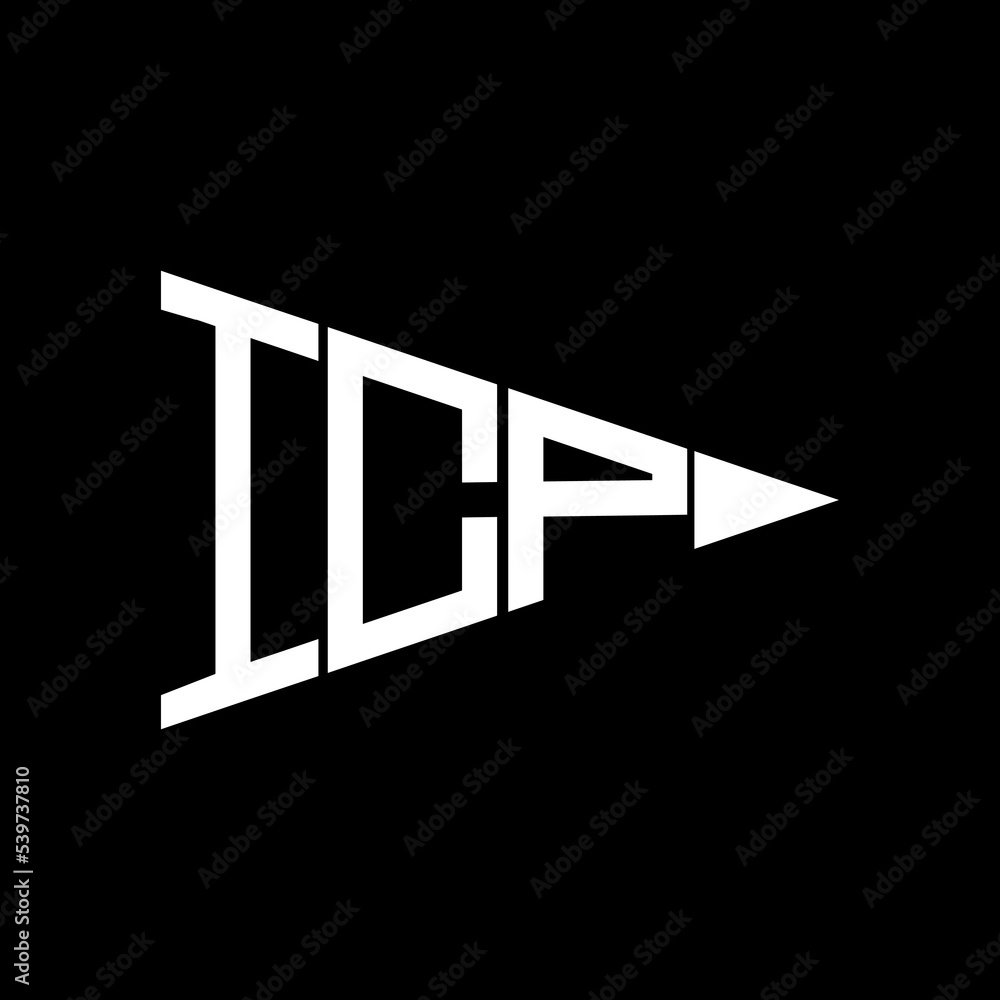 ICP letter logo. ICP Monogram logo design for entrepreneur and business ...