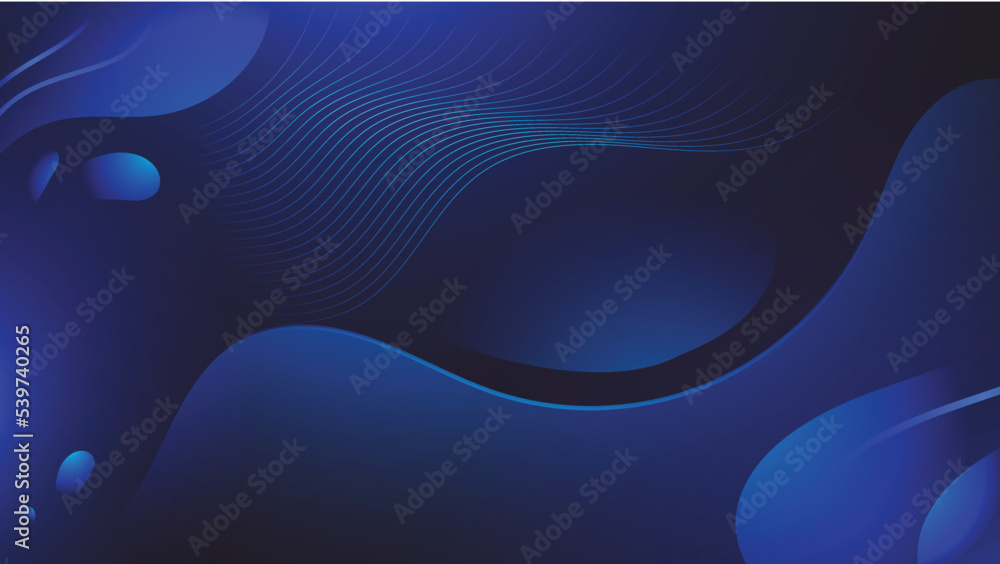 Blue gradient background design template Stock Vector | Adobe Stock