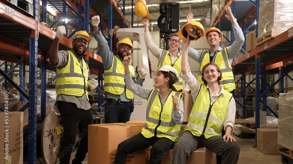 Happy Warehouse Workers