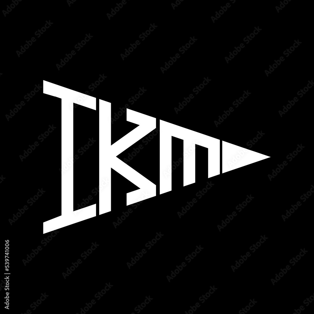 IKM letter logo. IKM Monogram logo design for entrepreneur and business ...