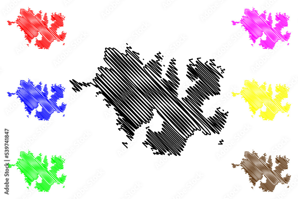 Papa Stour island (United Kingdom of Great Britain and Northern Ireland, Scotland, Shetland ...