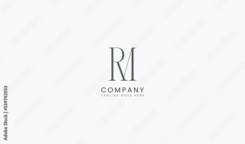 Initial letter RM logo. RM letter usable for business and branding ...