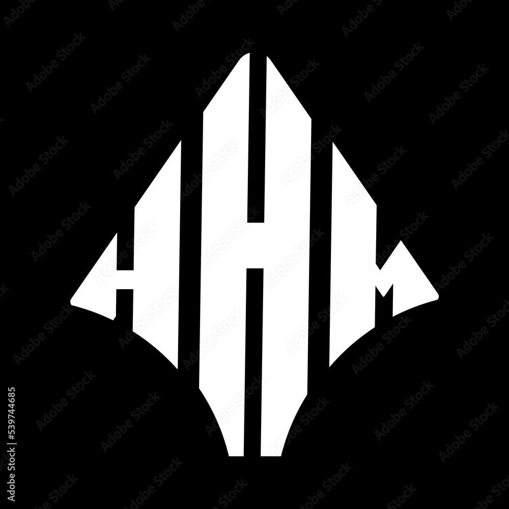 HHM logo. HHM logo letter logo design vector image. HHM letter logo ...