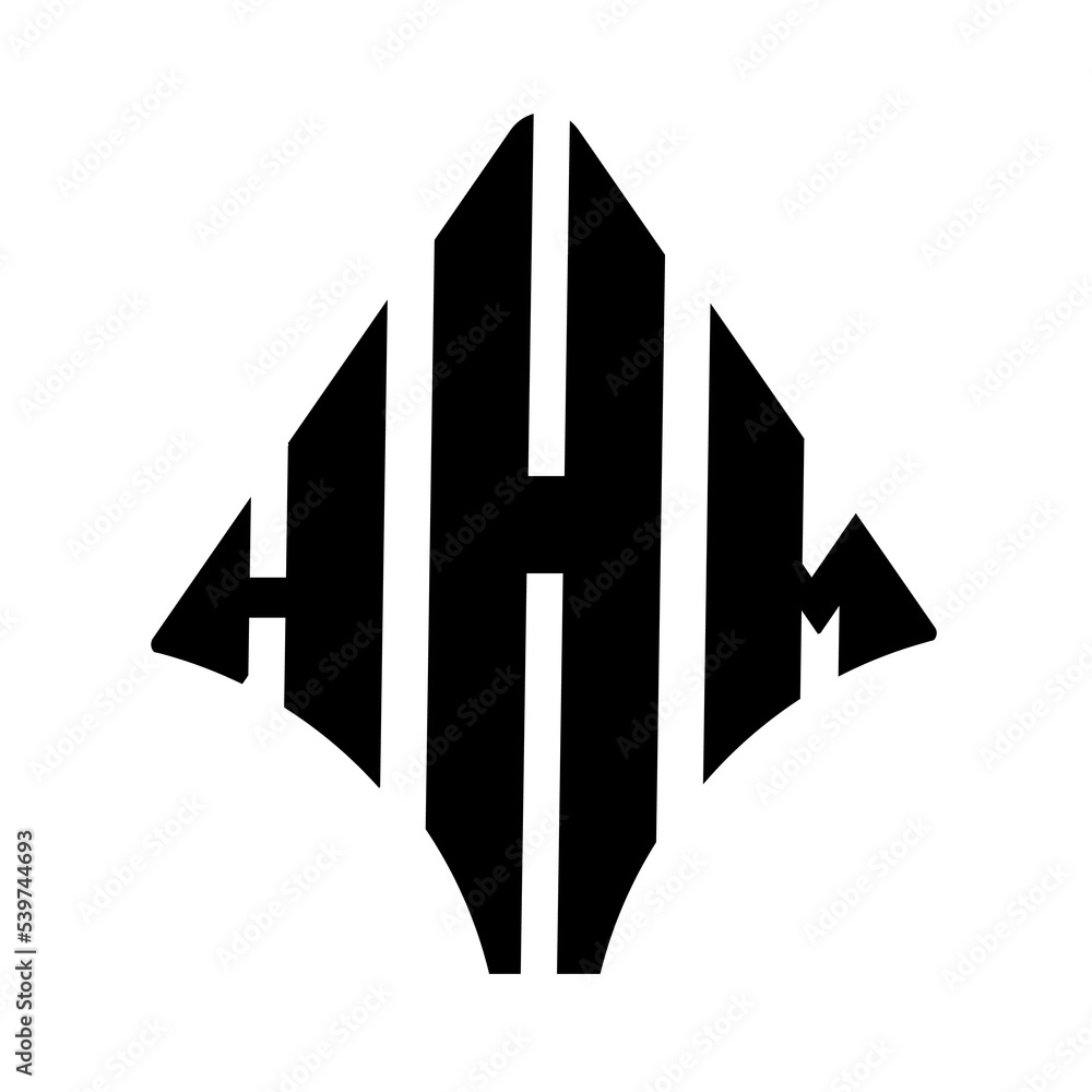 HHM logo. HHM logo letter logo design vector image. HHM letter logo ...