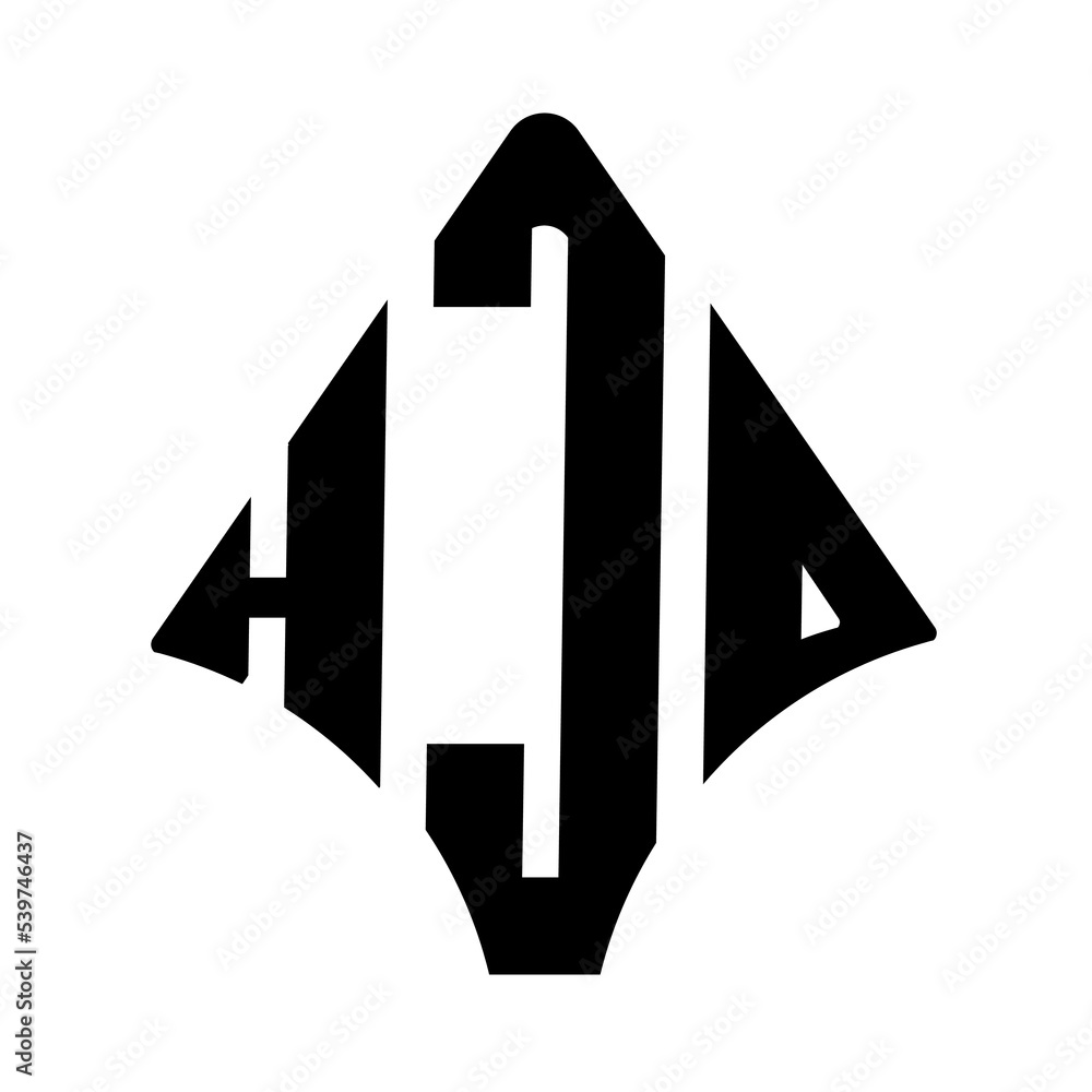 HJO logo. HJO logo letter logo design vector image. HJO letter logo ...