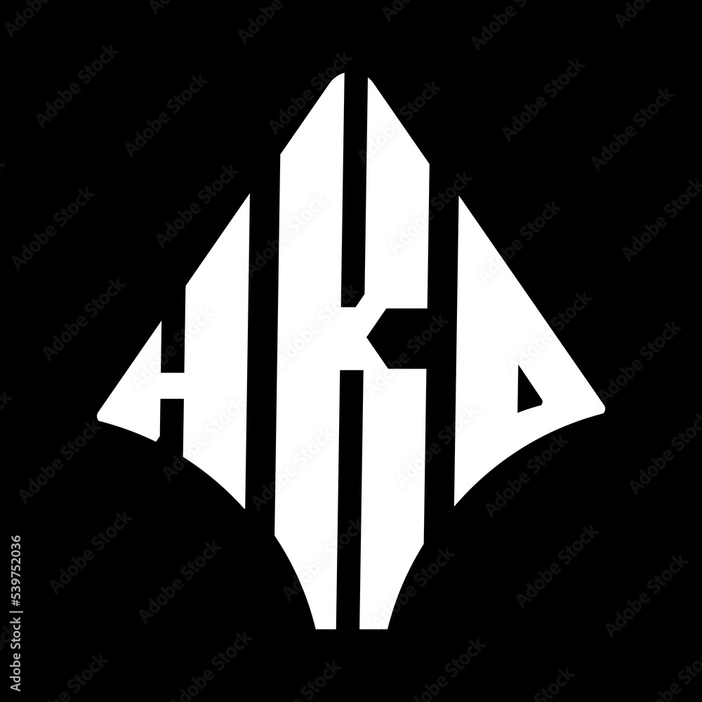 HKD logo. HKD logo letter logo design vector image. HKD letter logo ...