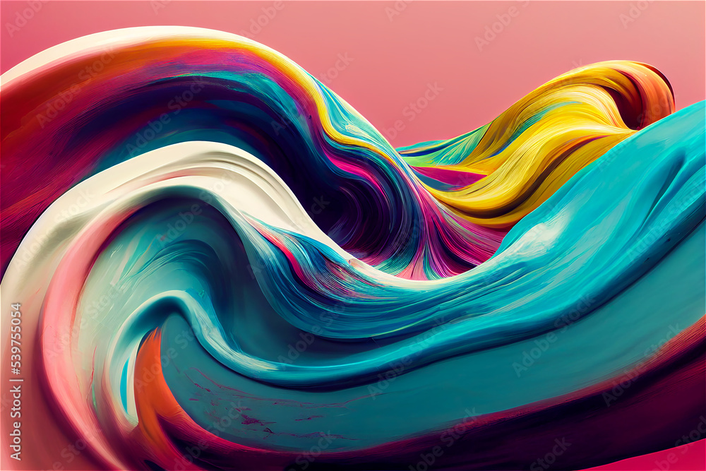 Colorful paint Stock Illustration | Adobe Stock