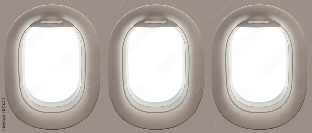 Airplane airplanes aeroplane window with clear background from a big ...