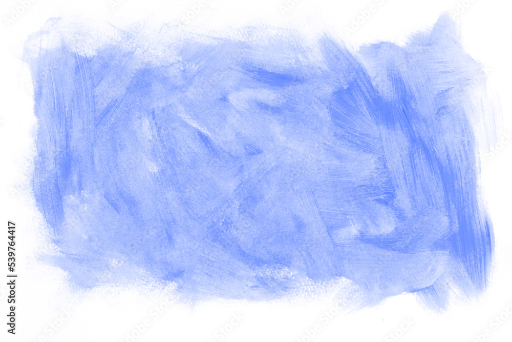 Abstract Painted Layout. Light Baby Blue Paint Stain on a White ...