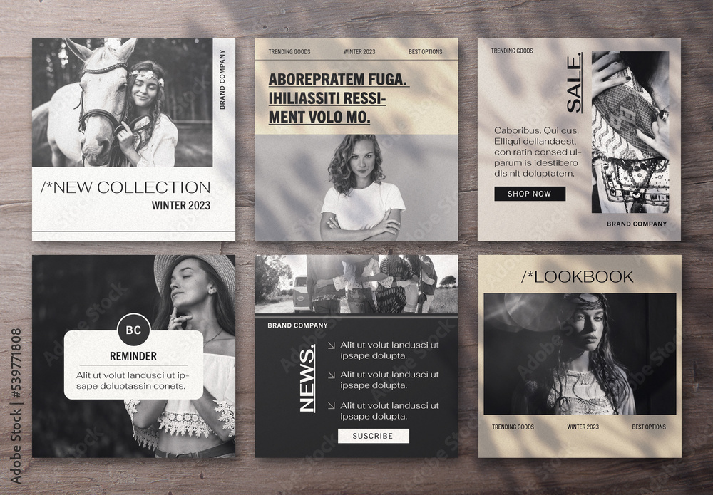 Business Social Media Layouts Stock Template | Adobe Stock