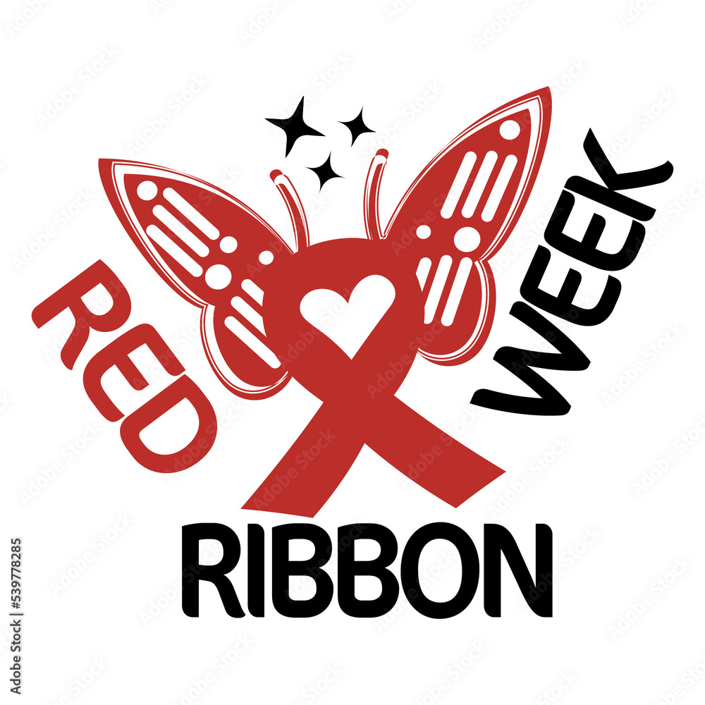 red ribbon week svg, No To Drugs SVG, Drug Free SVG, Anti Drug svg, Red ...
