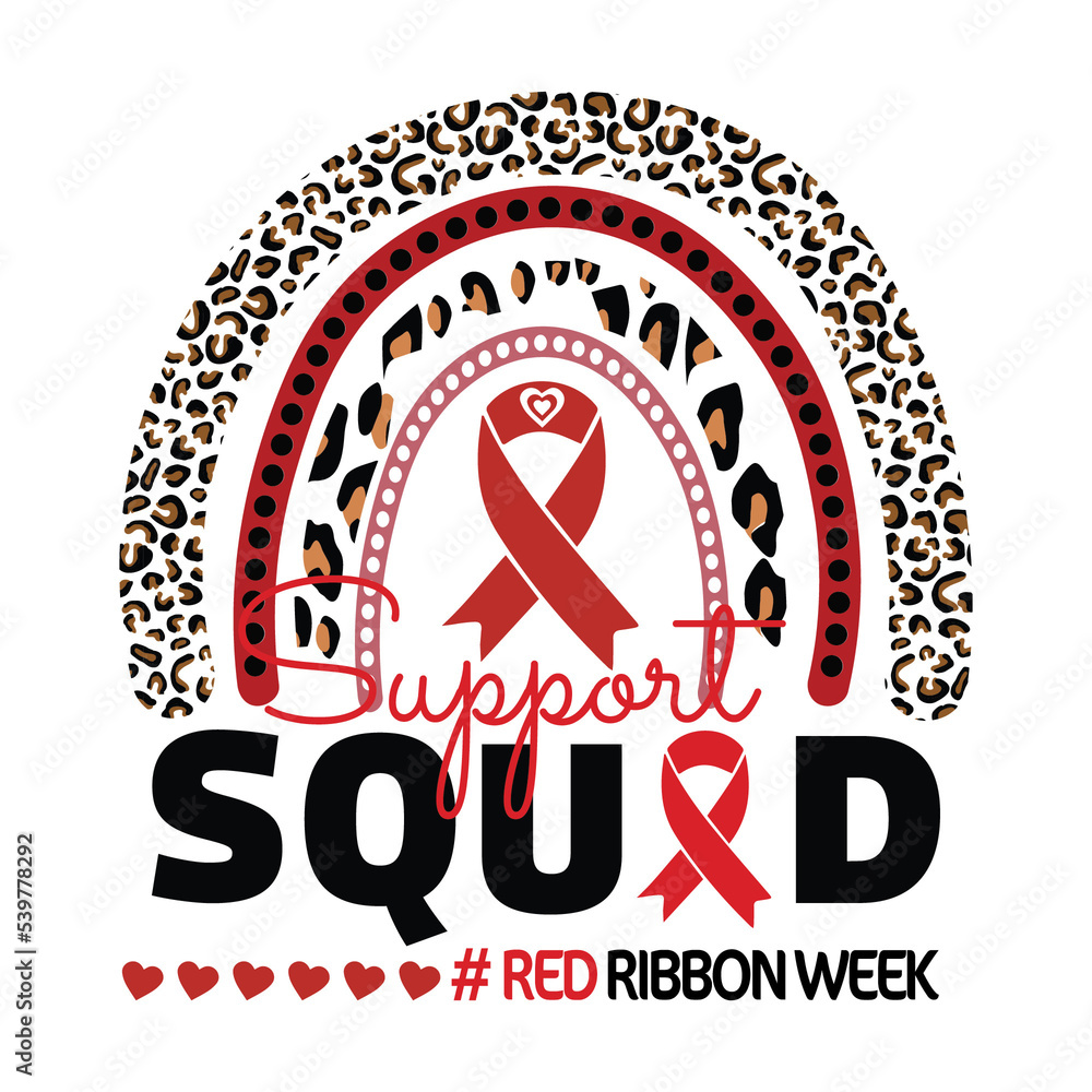red ribbon week svg, No To Drugs SVG, Drug Free SVG, Anti Drug svg, Red ...