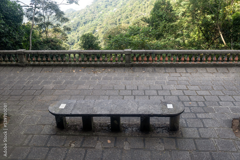 The Emperor's Table, old stone table overlooking Rio de Janeiro, where ...