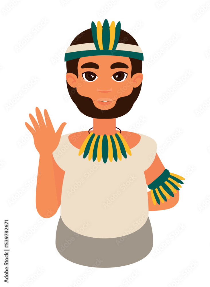 native man cartoon Stock Vector | Adobe Stock
