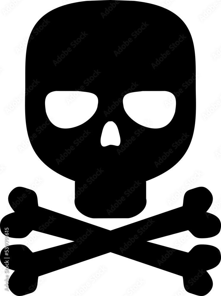 Dead head icon, Packaging Symbol, transparent backgrounds Stock ...