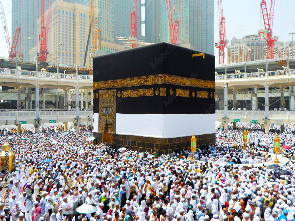 Makkah, Saudi ArabiaThe Kaaba in The Haram Mosque of Mecca Stock Photo ...