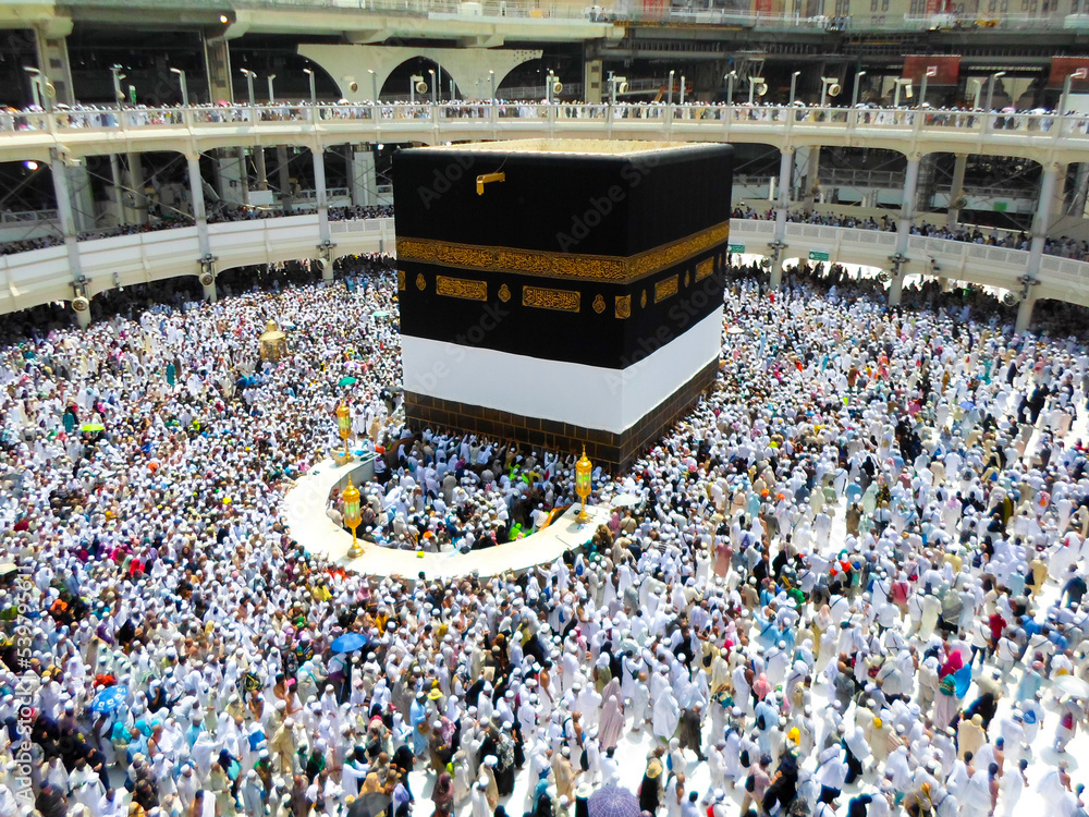 Makkah, Saudi ArabiaThe Kaaba in The Haram Mosque of Mecca Stock Photo ...