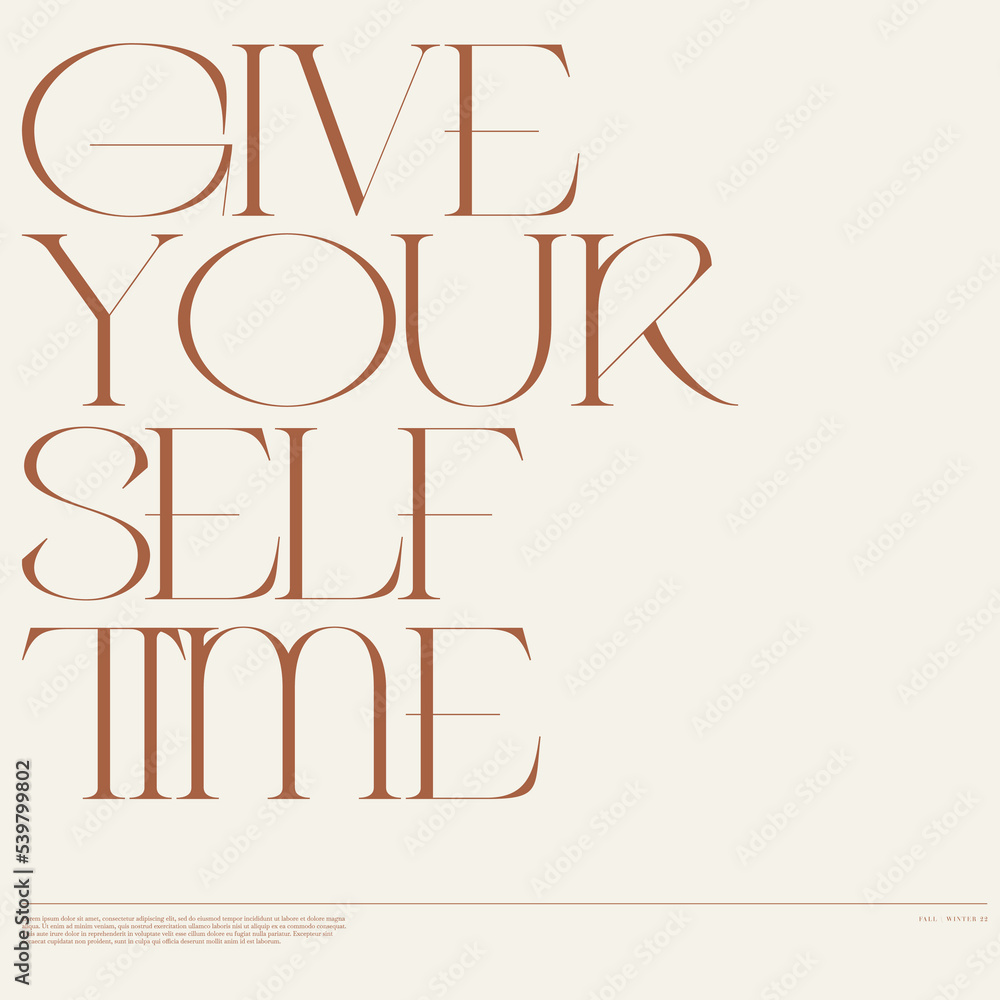 Vector minimalistic placard with motivational quotes. Creative artwork ...