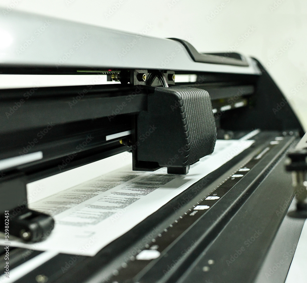 plotter cutting stickers typography polygraphy machine black labels ...