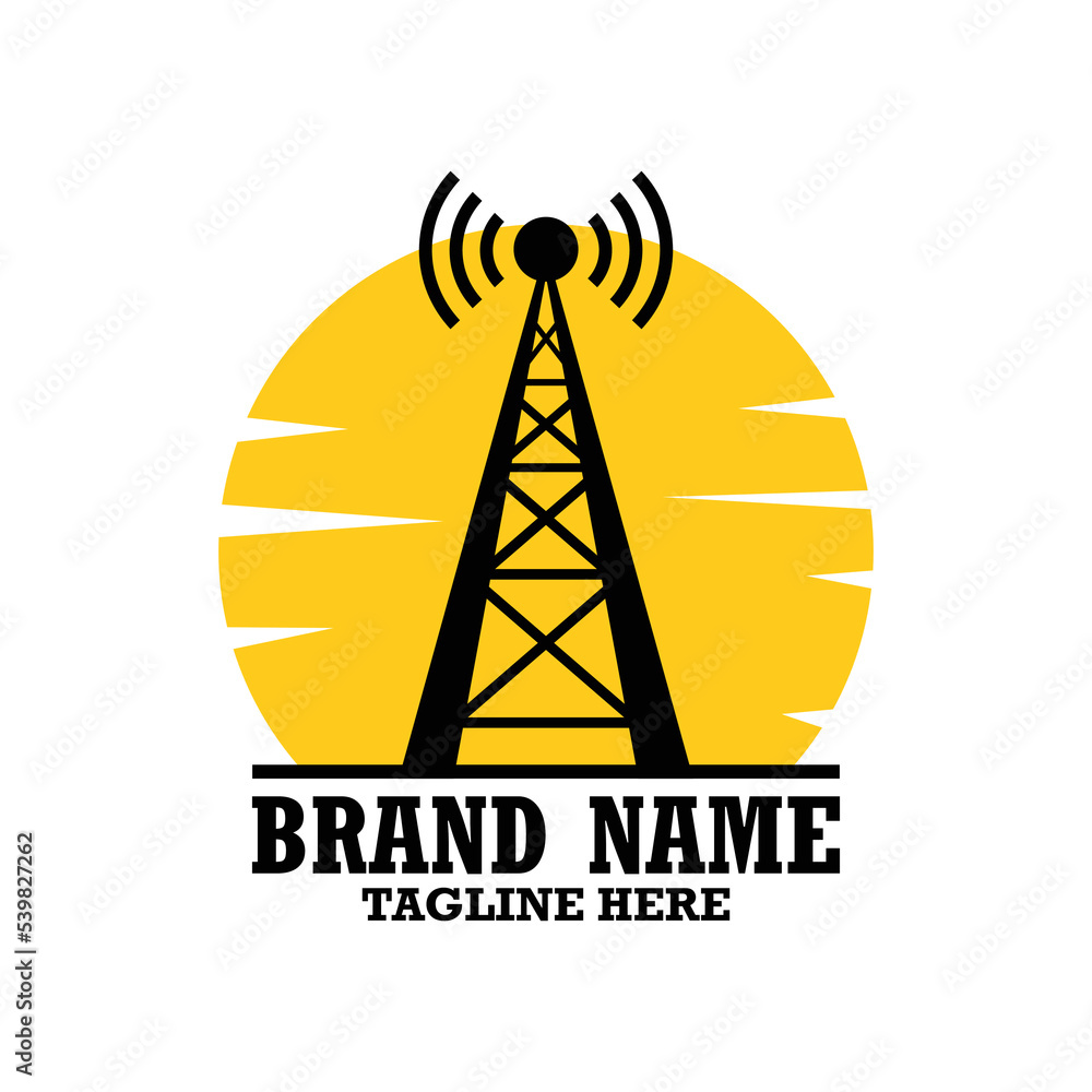 Tower Logo Design Template Inspiration, Vector Illustration. Stock ...