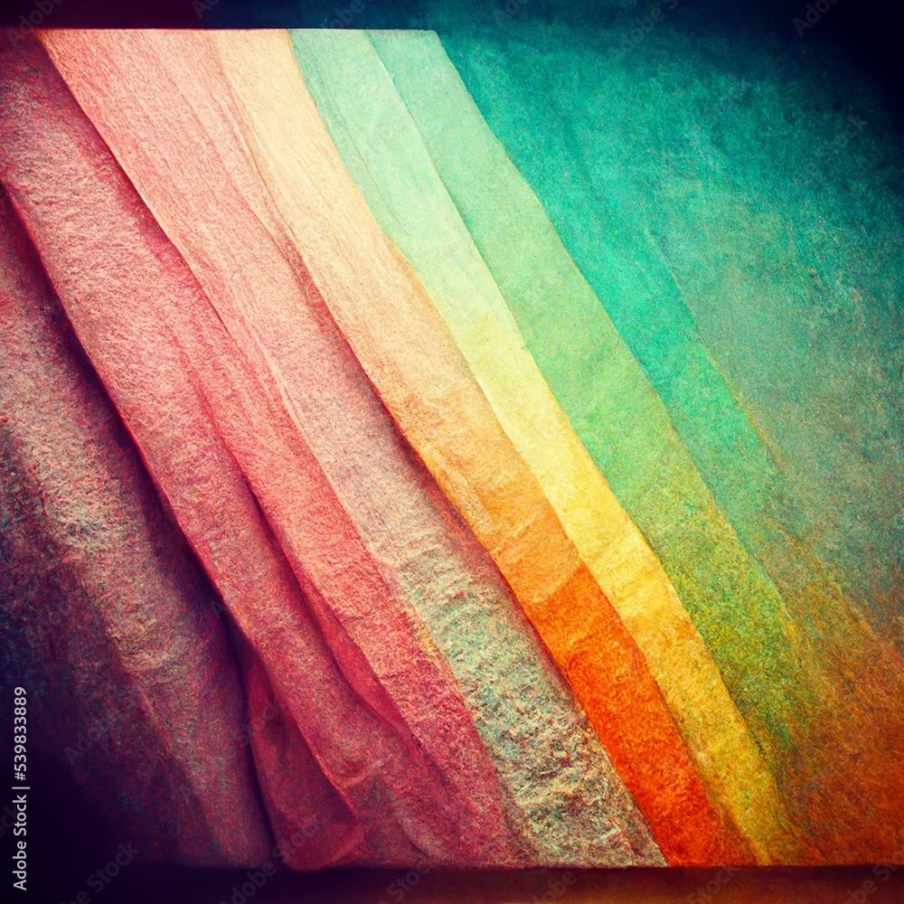 LGBTQ+ abstract illustration, geometric shapes, fabric, flag, paper ...