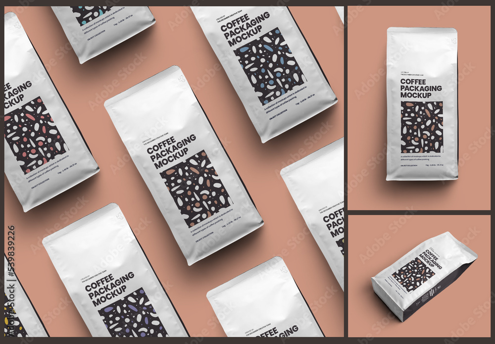 Gusset Pouch Mockup Stabilo Bag Stock Template | Adobe Stock