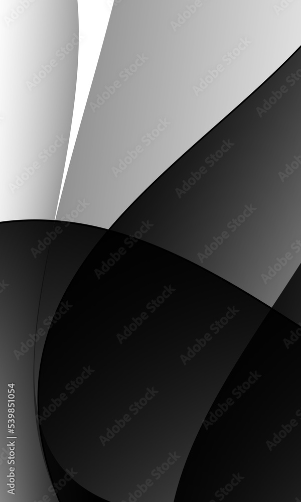 Random Black Shapes Abstract Background in vertical size. Modern ...