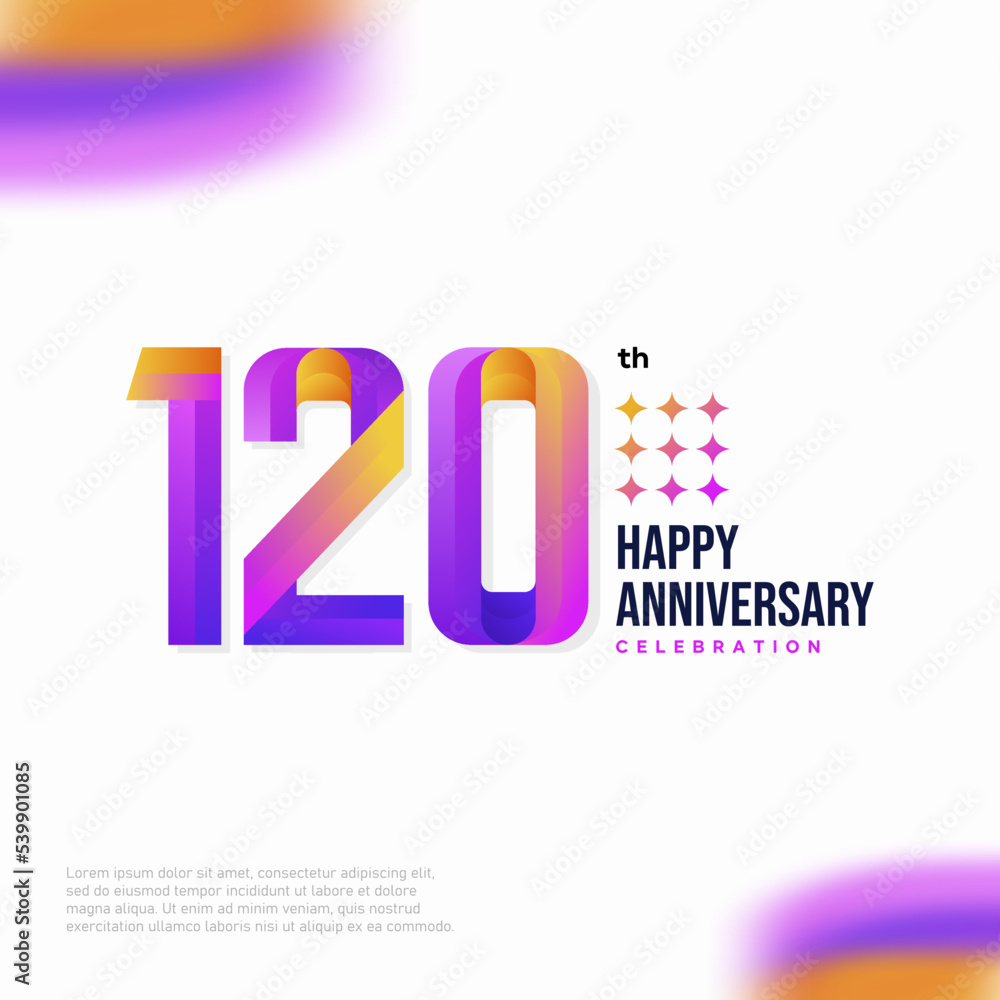 Number 120 logo icon design, 120 birthday logo number, anniversary 120 ...