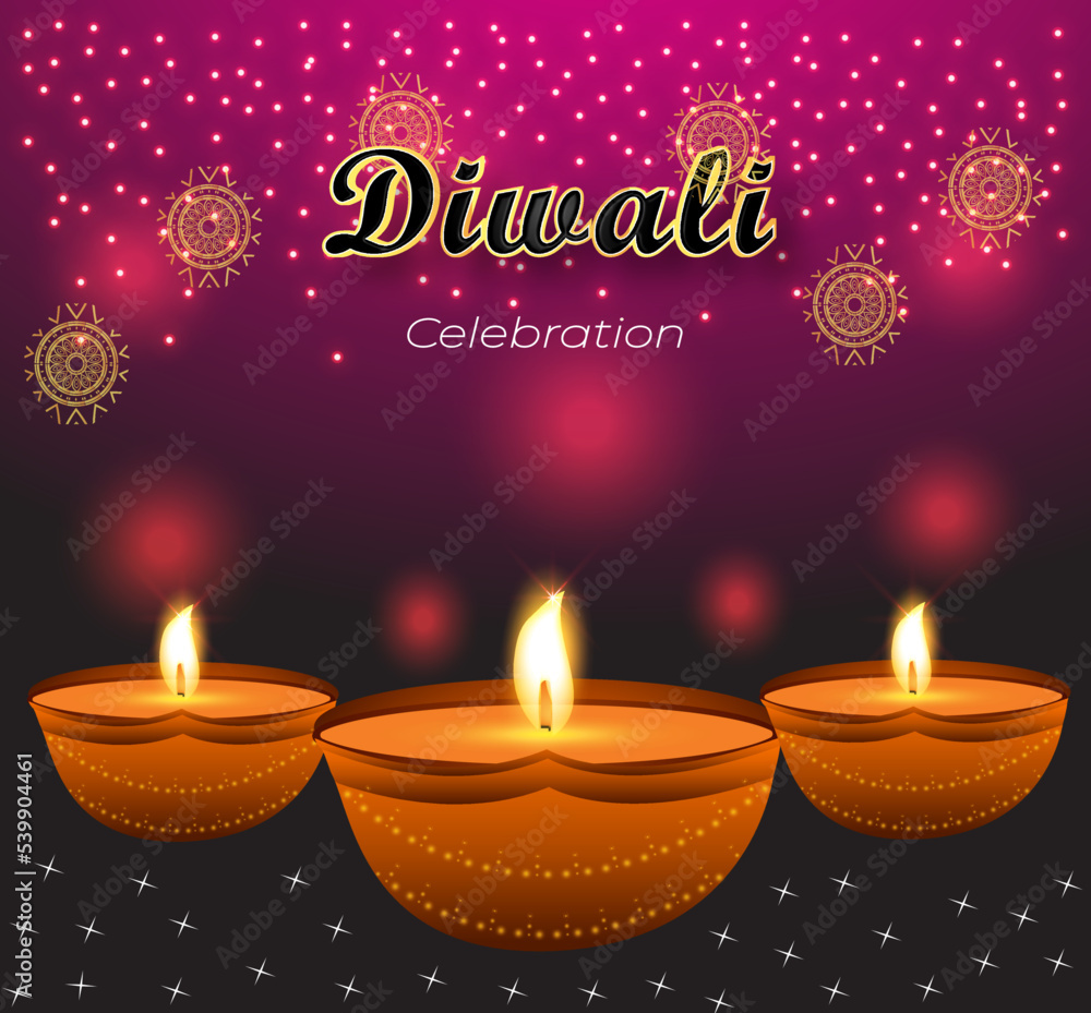 Diwali festival background design, excellent creating colorful ...
