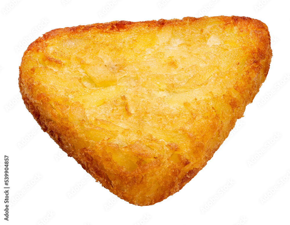 Crispy Hash Browns isolated on white background, Crispy Hash Browns on ...