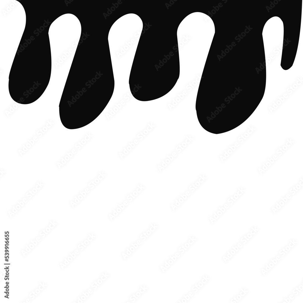 melting corner silhouette Stock Vector | Adobe Stock