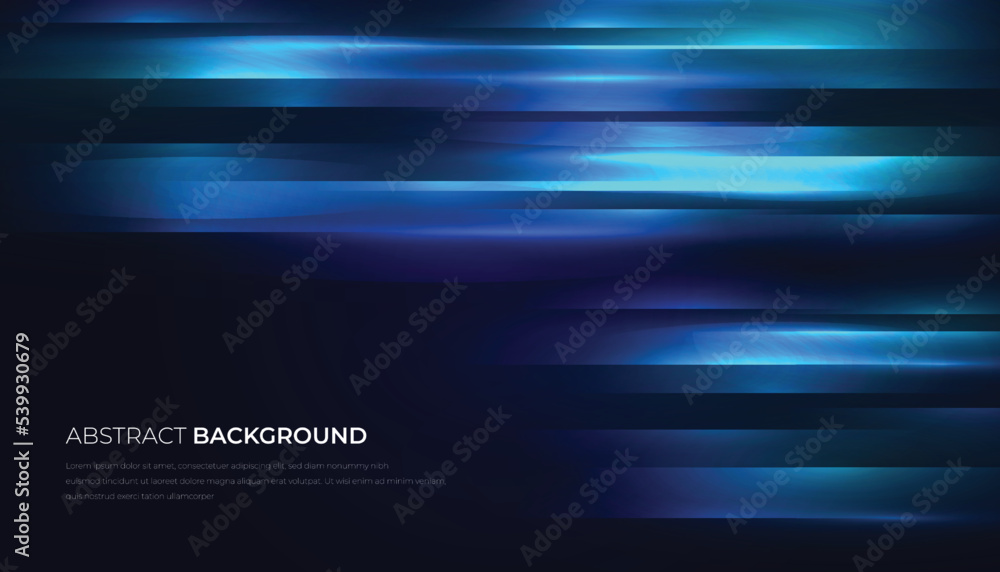 Abstract Blue Technology Futuristic Background with Blur Light Effect ...