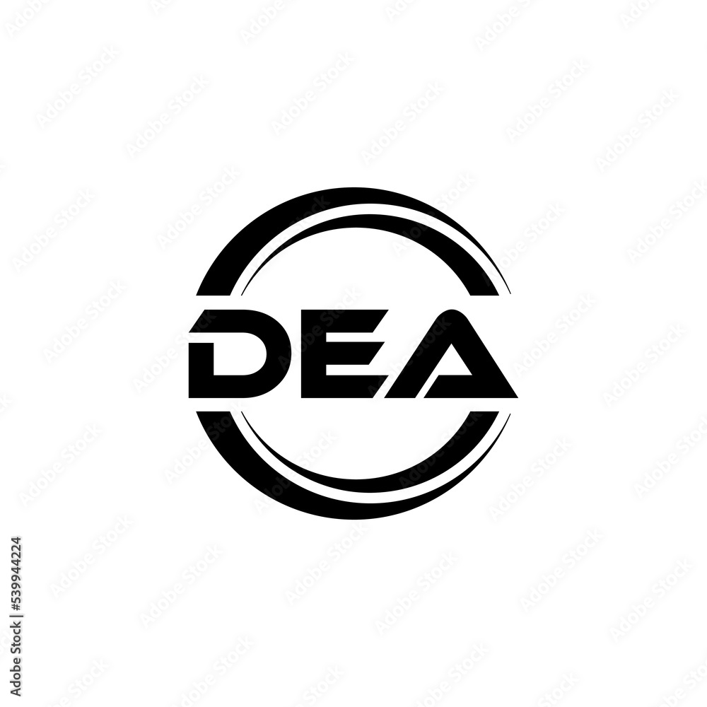 DEA letter logo design with white background in illustrator, vector ...