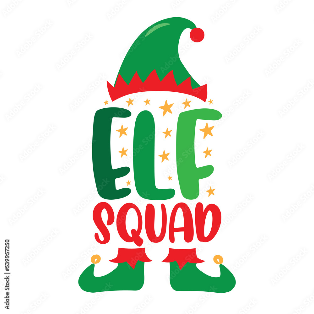 Elf squad - cute ELF hat and shoes. Good for baby clotes, greeting and ...