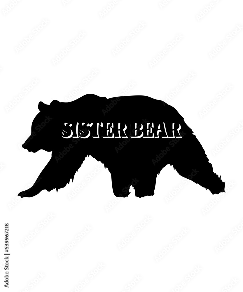 Bear SVG, Animal Svg, Wild bears svg, Bear Clipart, Bear Silhouette ...