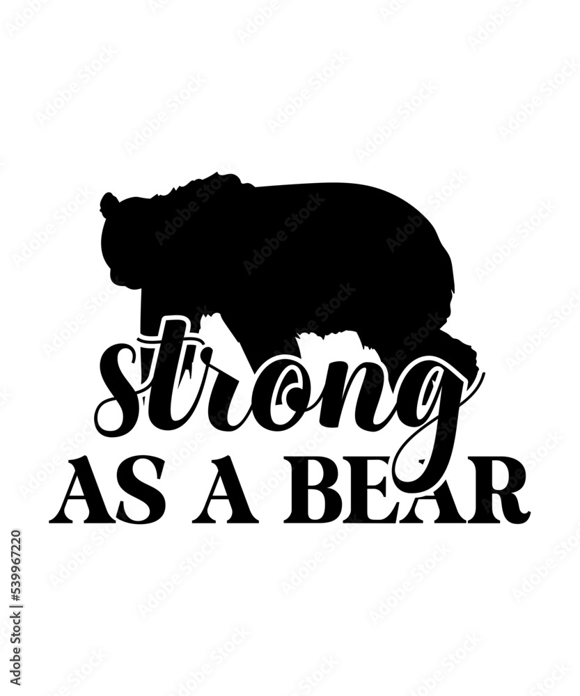 Bear SVG, Animal Svg, Wild bears svg, Bear Clipart, Bear Silhouette ...