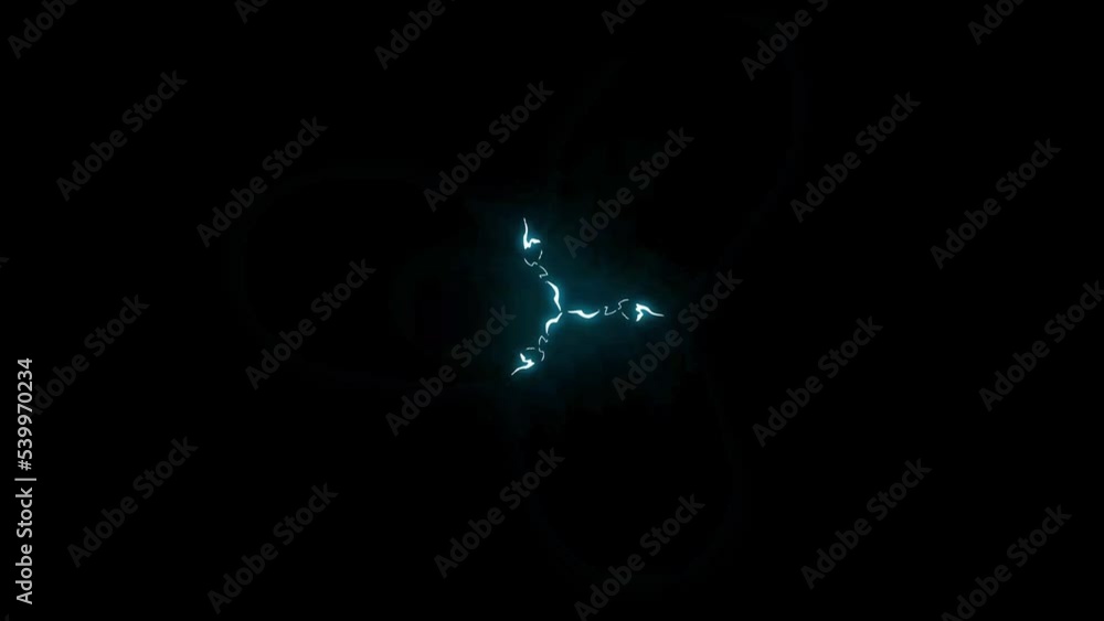 2D cartoon FX pack of electric shape elements animation. Drag and drop ...