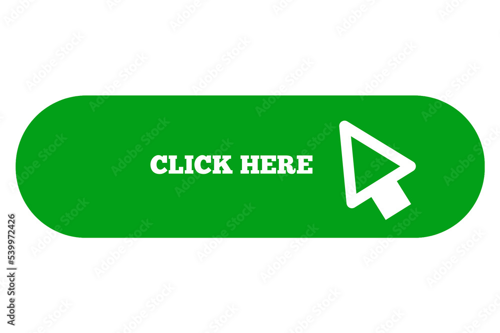 Green Color Click Here Icon Upload Button Symbol Load Website Arrow ...