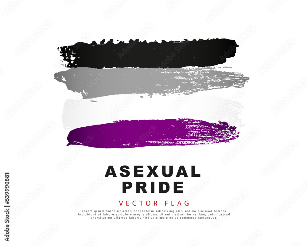 Black, gray, white and purple brushstrokes drawn by hand. Flag of ...