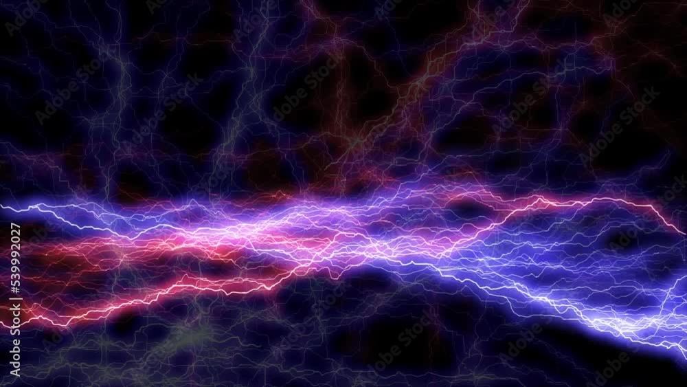 3d Realistic Lightning Strikes On Black Background, Lightning Strikes ...