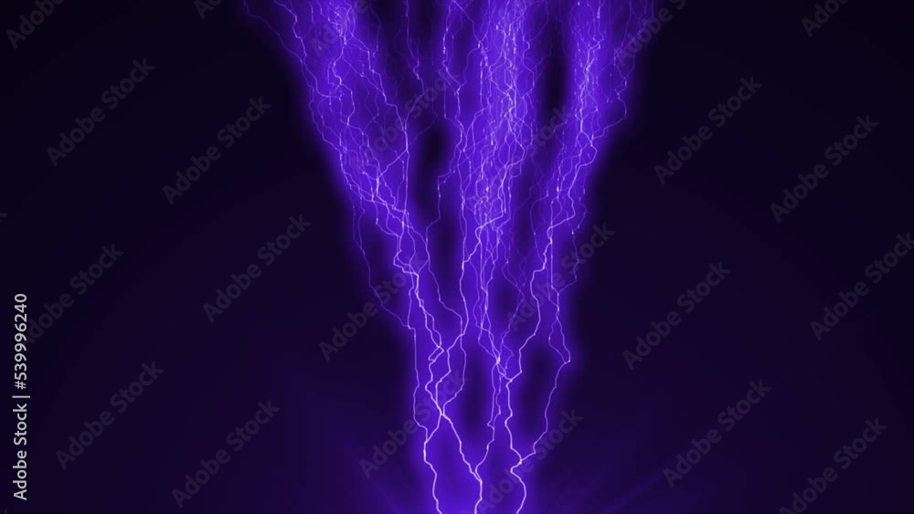 3d Realistic Lightning Strikes On Black Background, Lightning Strikes ...
