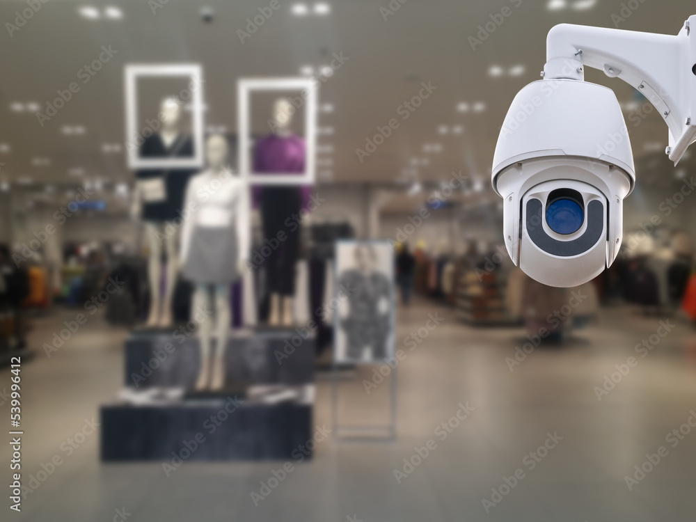 CCTV tool in Shopping mall Equipment for security systems and have copy ...