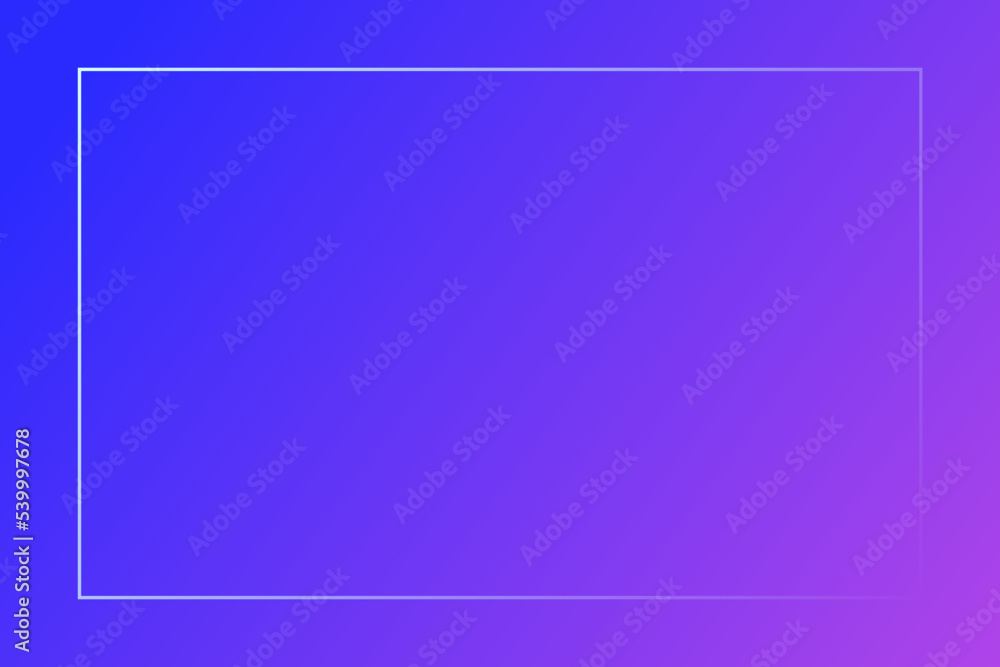 Blue and purple mixed vector gradient wallpaper with square frame lines ...