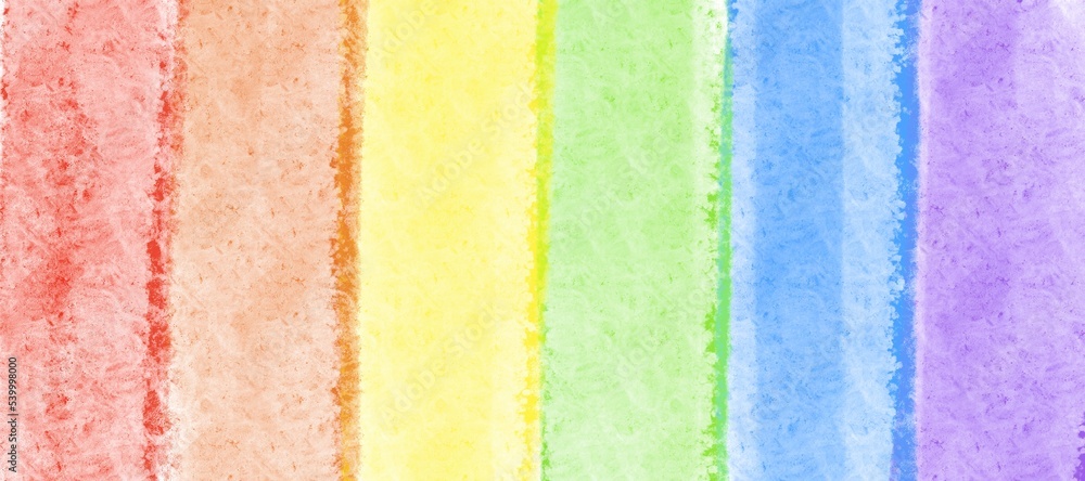 Abstract colorful rainbow banner background design. Water color paint ...