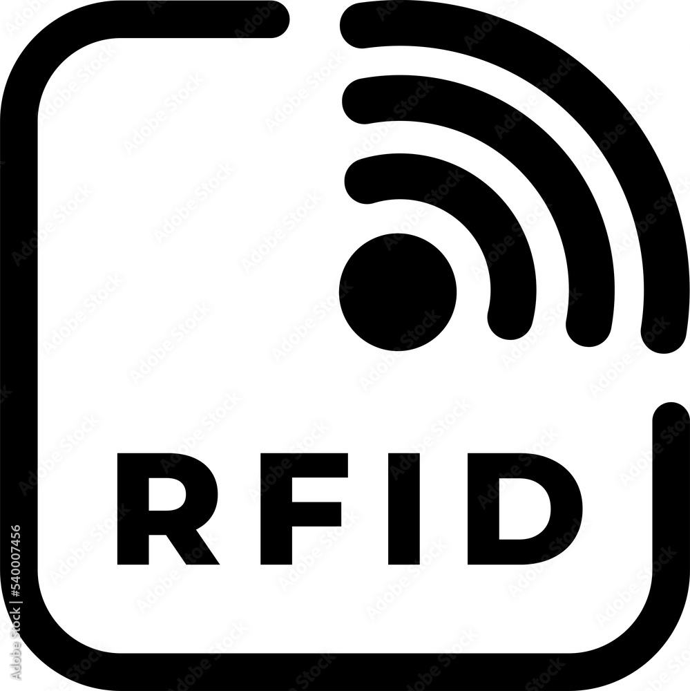 Icon RFID Radio frequency identification. PNG Stock Illustration ...