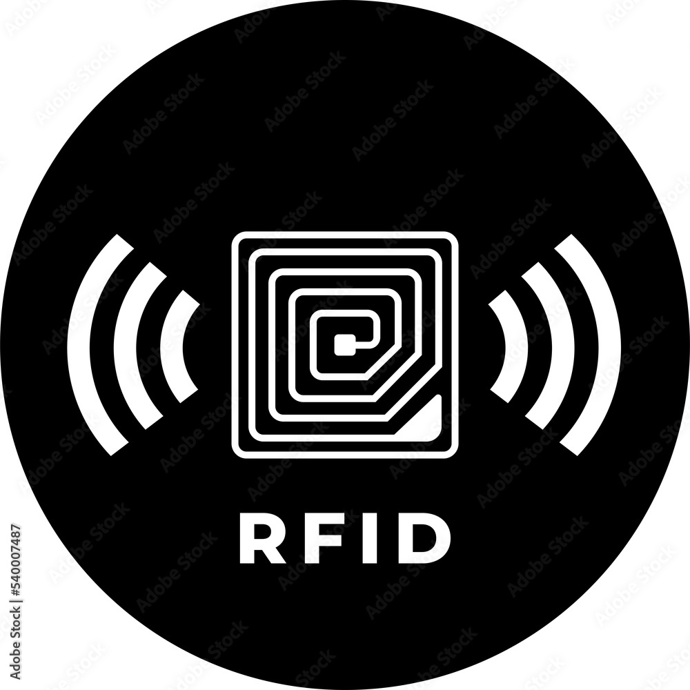 Icon RFID Radio frequency identification. PNG Stock Illustration ...