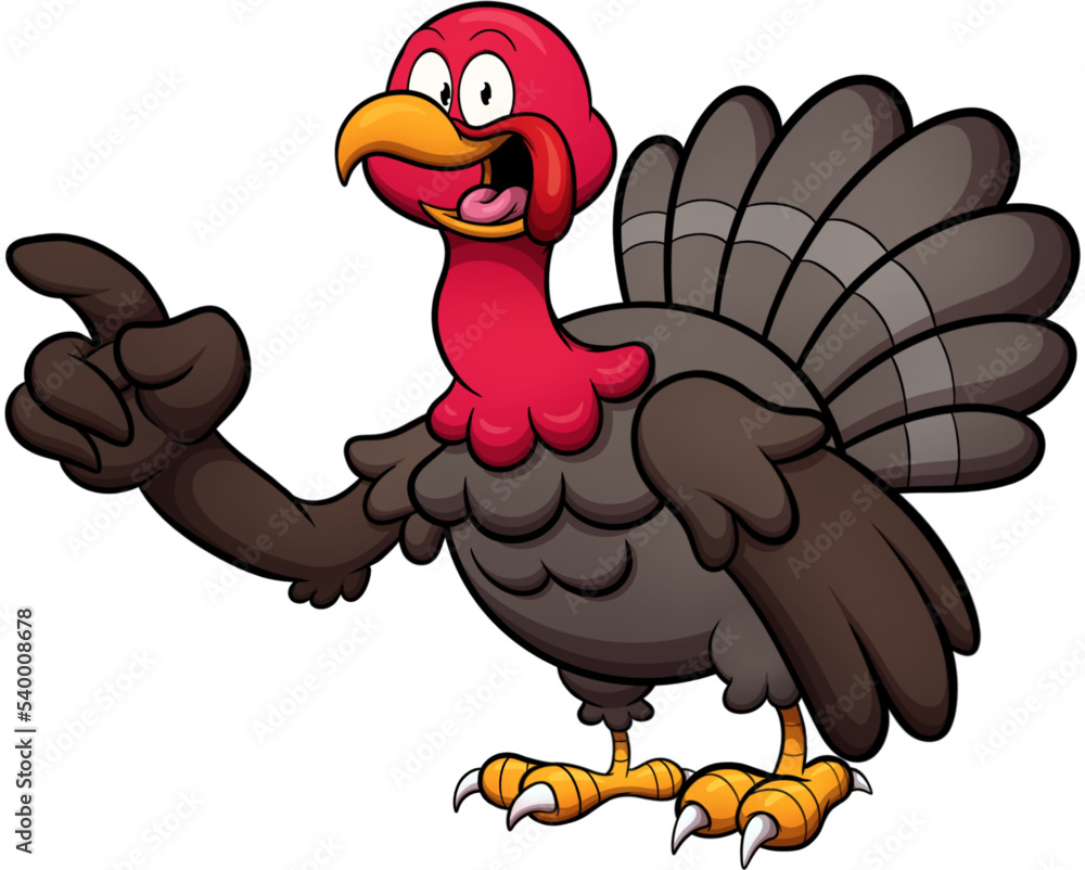 Turkey. Vector clip art illustration with simple gradients. All in one ...