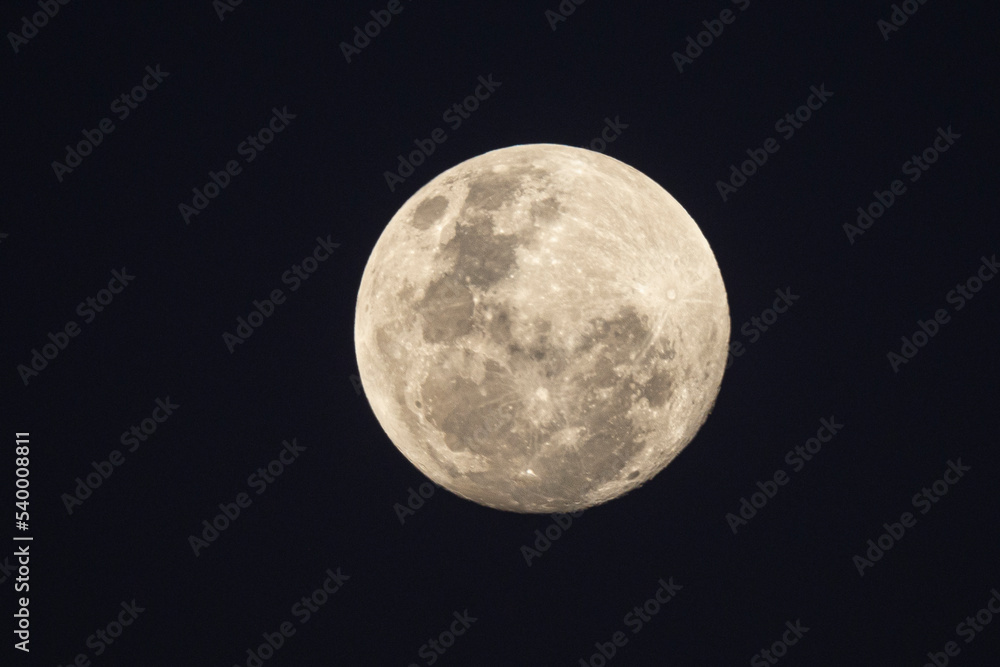 Lune, pleine Lune, satellite naturel de la planète Terre foto de Stock ...